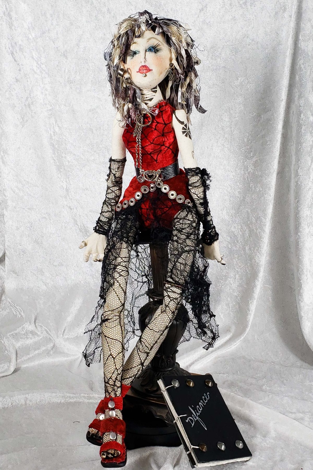 Defiance, a one-of-a-kind art doll